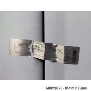 MRP2 Silver No-Residue Destruction Labels - Silver Tamper Evident Label
