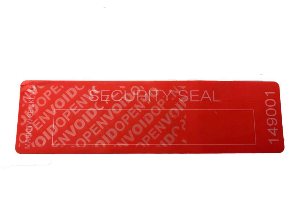 KL110 Red Delaminating Security Labels 110mm X 30mm - TydenBrooks ...