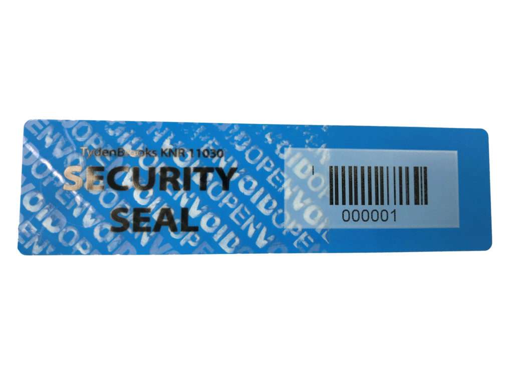 Non-Residue Void Security Labels 110 x 30mm - Tamper evident labels UK