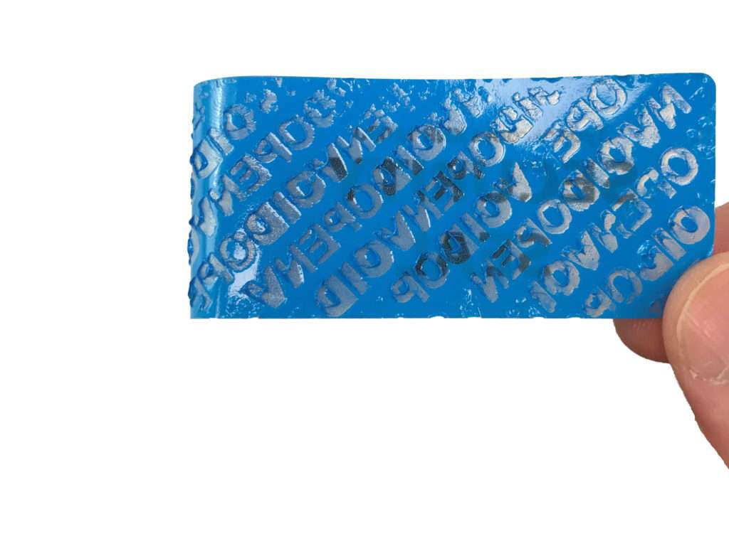 Security Sealing Tape Blue - Packaging Security Tapes - TydenBrooks UK